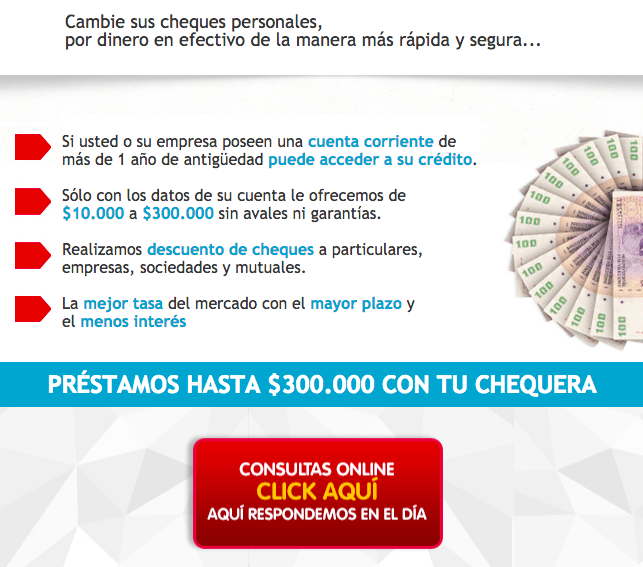Cambio Cheques Personales, Prestamos Con Cheques - prestamos ya sin veraz